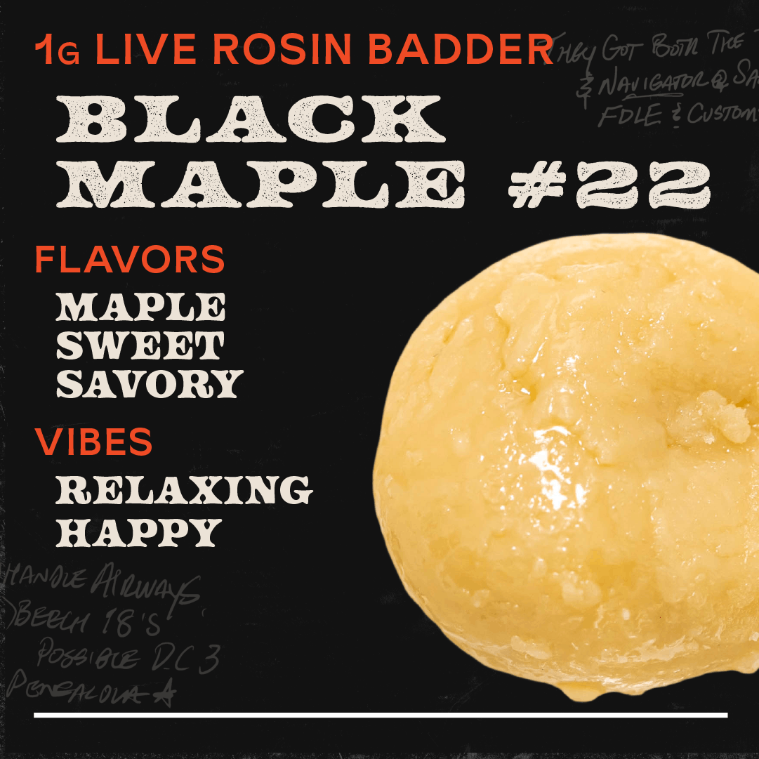 Black Maple #22 1g Live Rosin Badder Hybrid - 1g | Concentrates ...