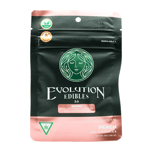 (AU) EVOLUTION 3.0 PEACH GUMMIES - 200MG - 200mg | Green Koi ...