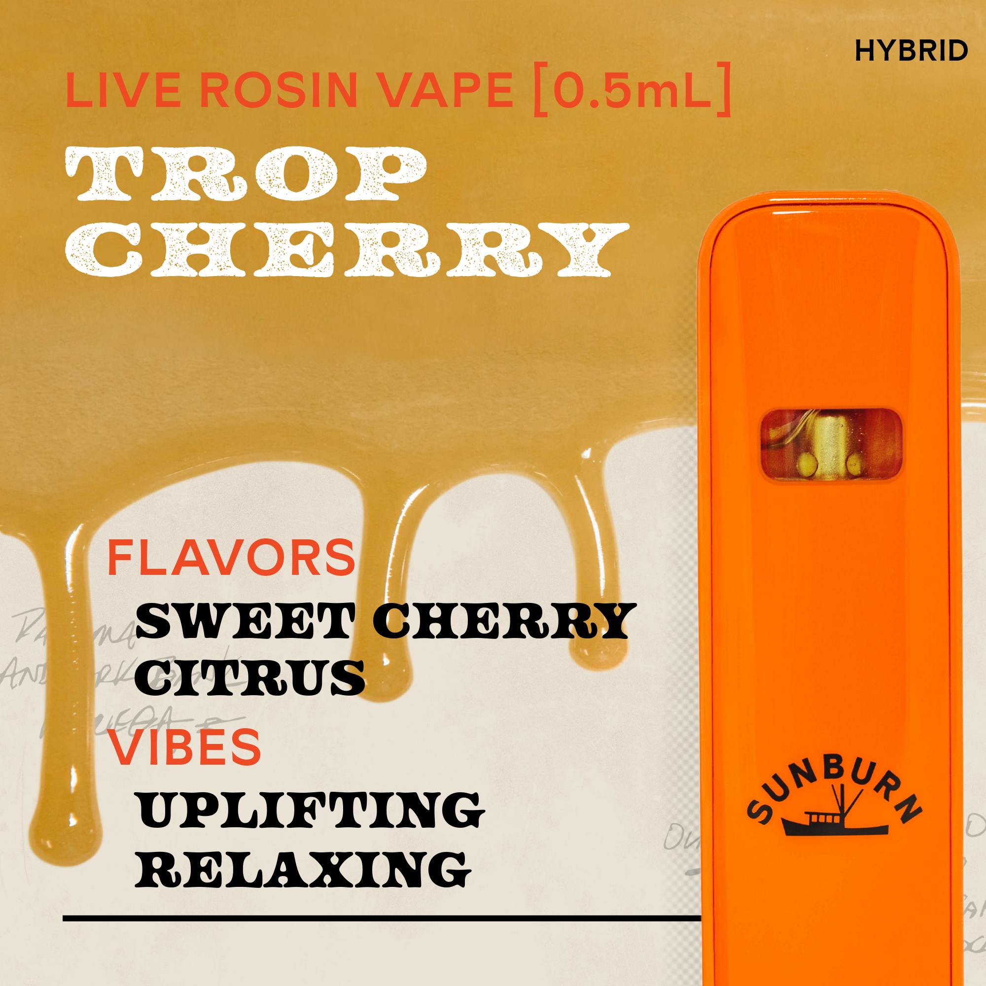 Trop Cherry 0.5g Live Rosin Disposable Vape Hybrid - 0.5g | Vaporizers ...