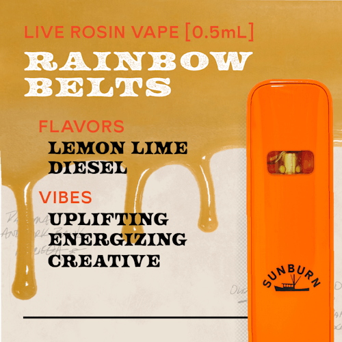 Rainbow Belts 2.0 0.5g Live Rosin Disposable Vape Hybrid - 0.5g ...