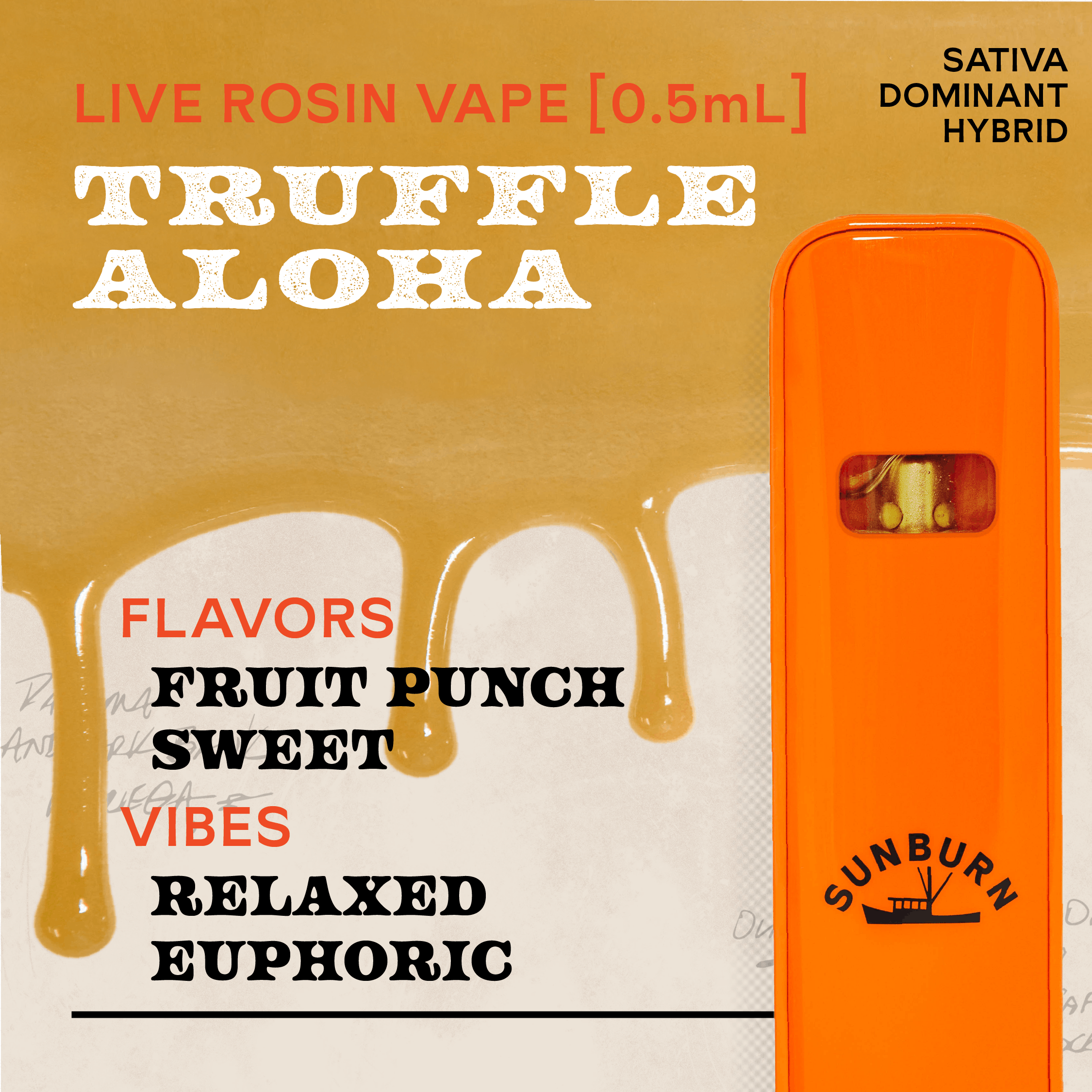 Truffle Aloha 0.5g Live Rosin Disposable Vape Sativa - 0.5g ...