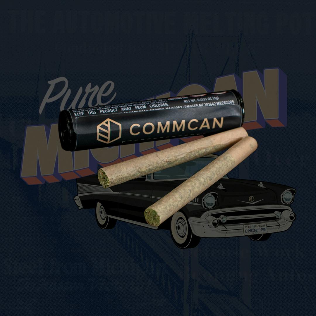 Pure Michigan | Pre-Roll 2 Pack (.5g/ea) | CommCan | CommCan Millis (Rec)