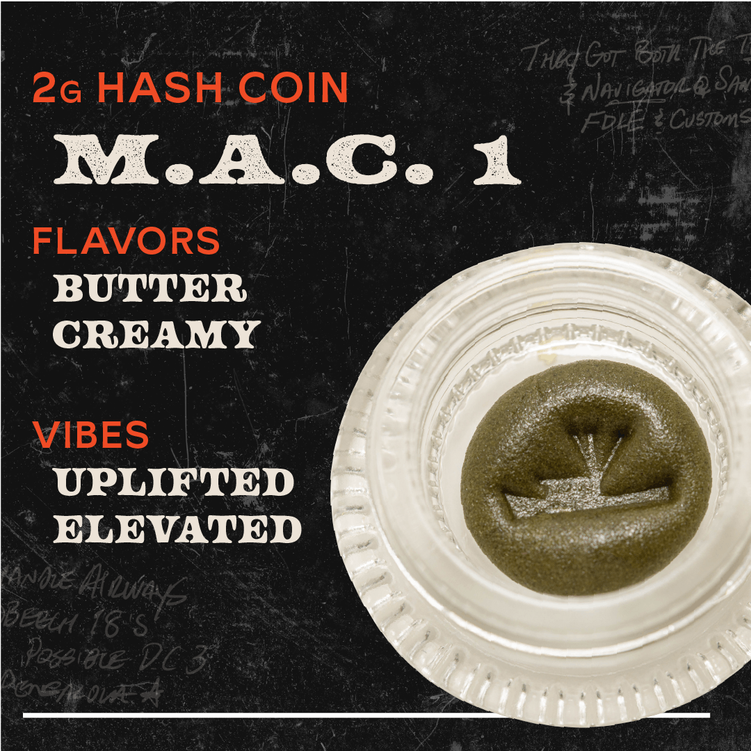 Mac1 2g Hash Coin Hybrid - 2g | Concentrates | Sunburn | Sunburn - Jax ...