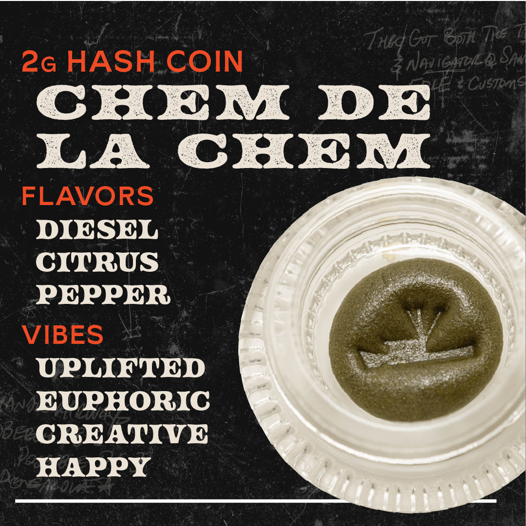 Chem De La Chem 2g Hash Coin Hybrid - 2g | Concentrates | Sunburn ...