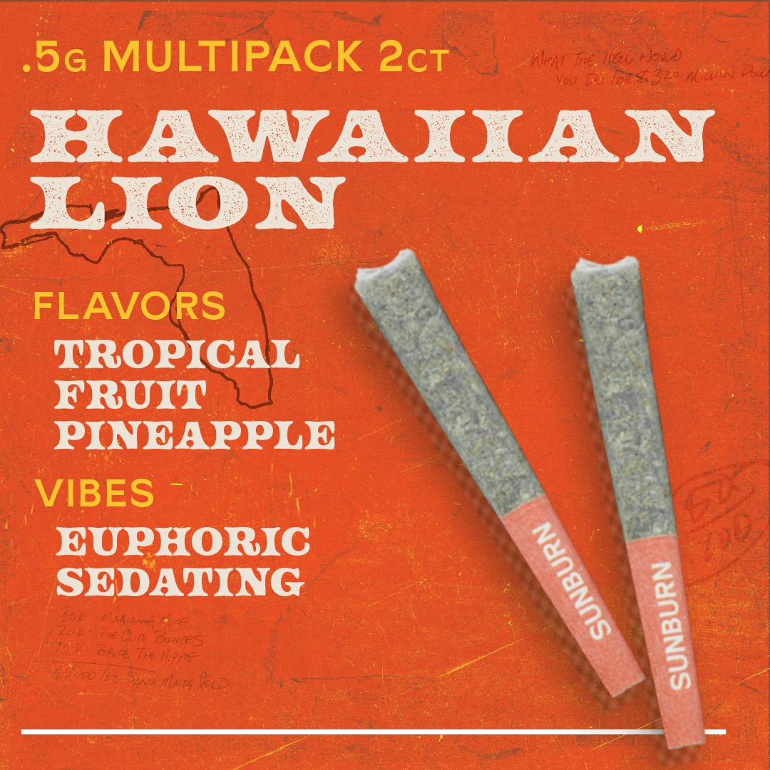Hawaiian Lion 2ct Pre Rolls Whole Flower Hybrid - 1g | Pre Rolls ...