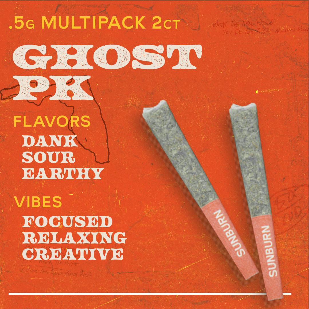 Ghost PK 2ct Pre Rolls Whole Flower Hybrid - 1g | Pre Rolls | Sunburn ...