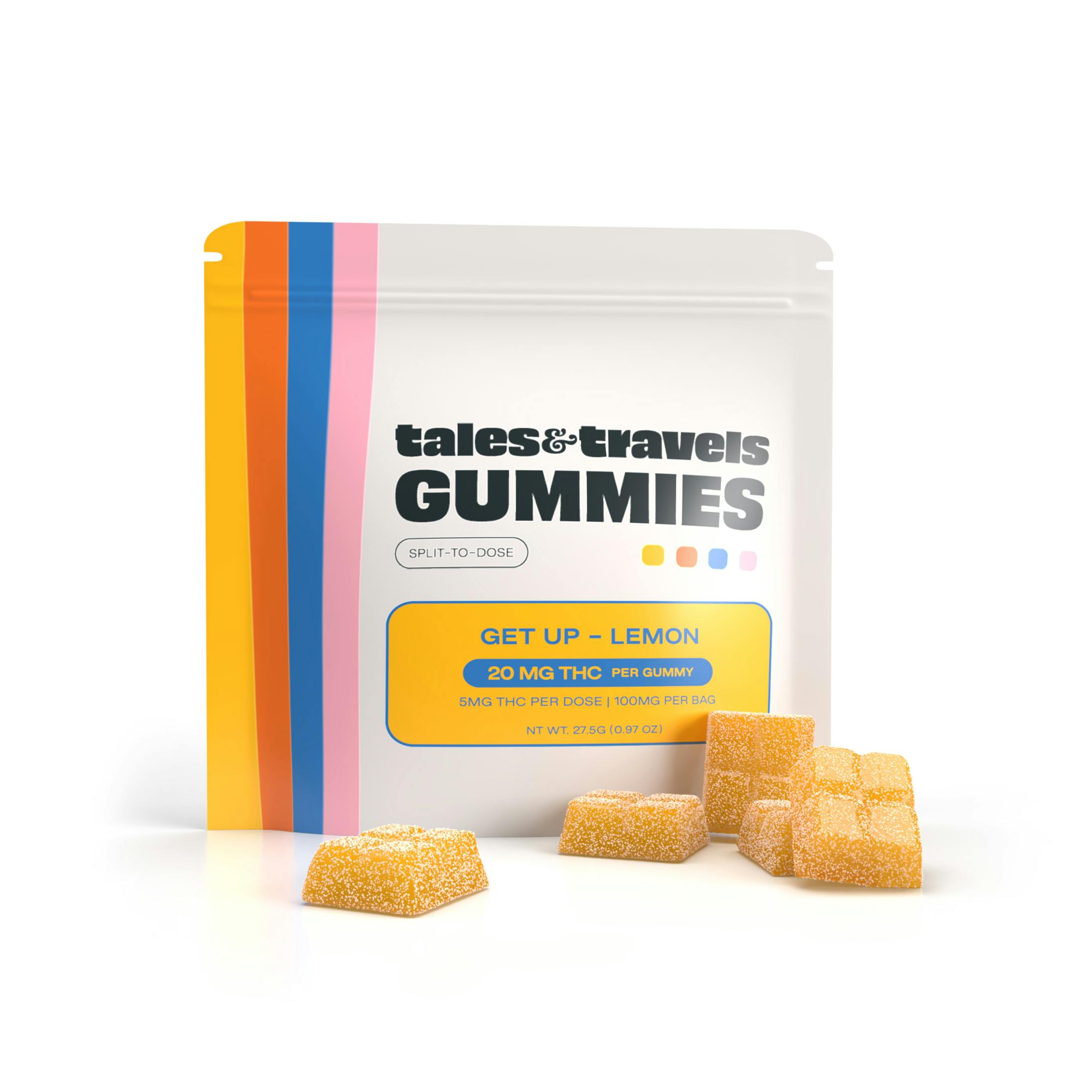Shop Lemon Gummies - 5 Pack - 0.1g Edibles by Tales & Travels ...
