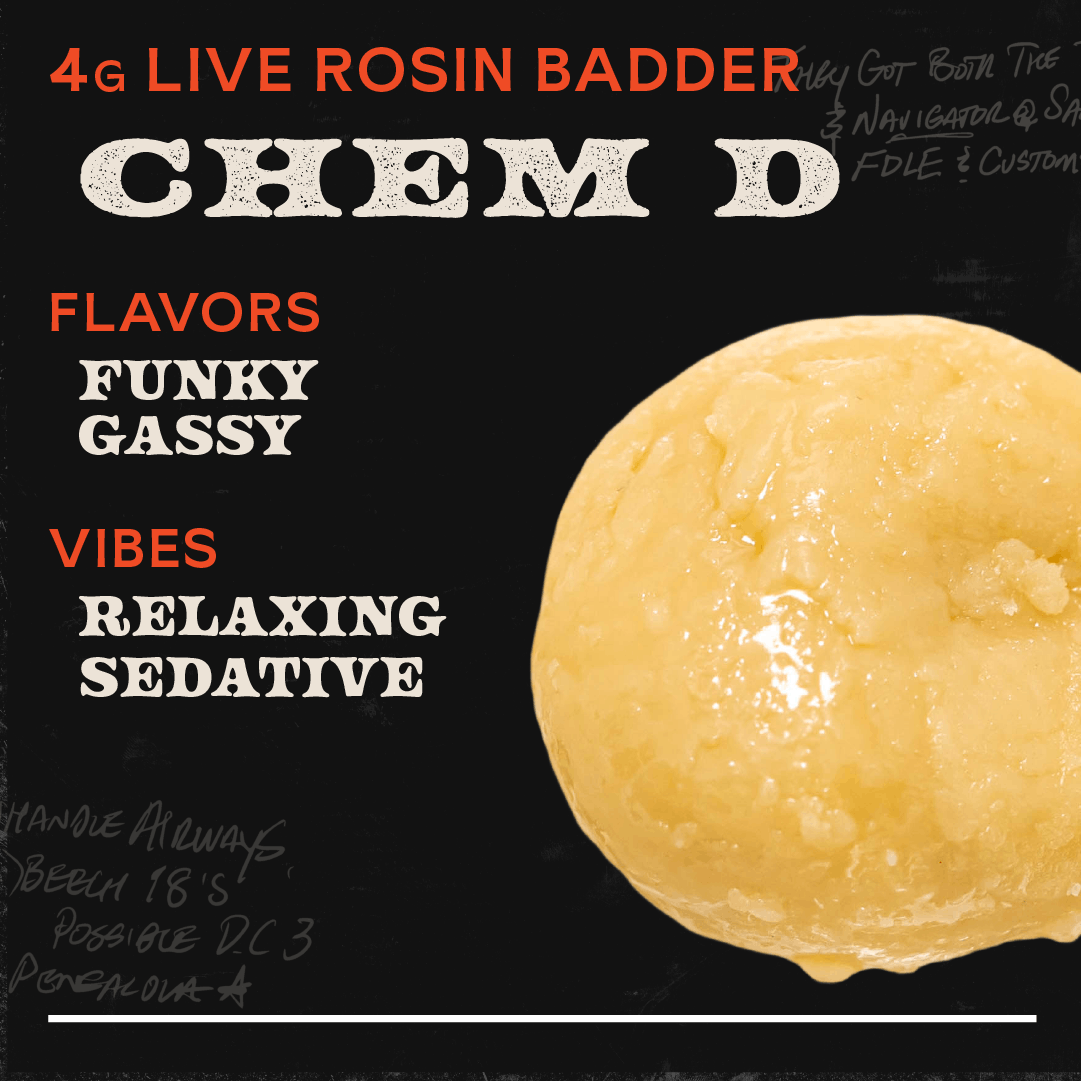 Chem D 4g Live Rosin Badder Hybrid - 4g | Concentrates | [object Object ...