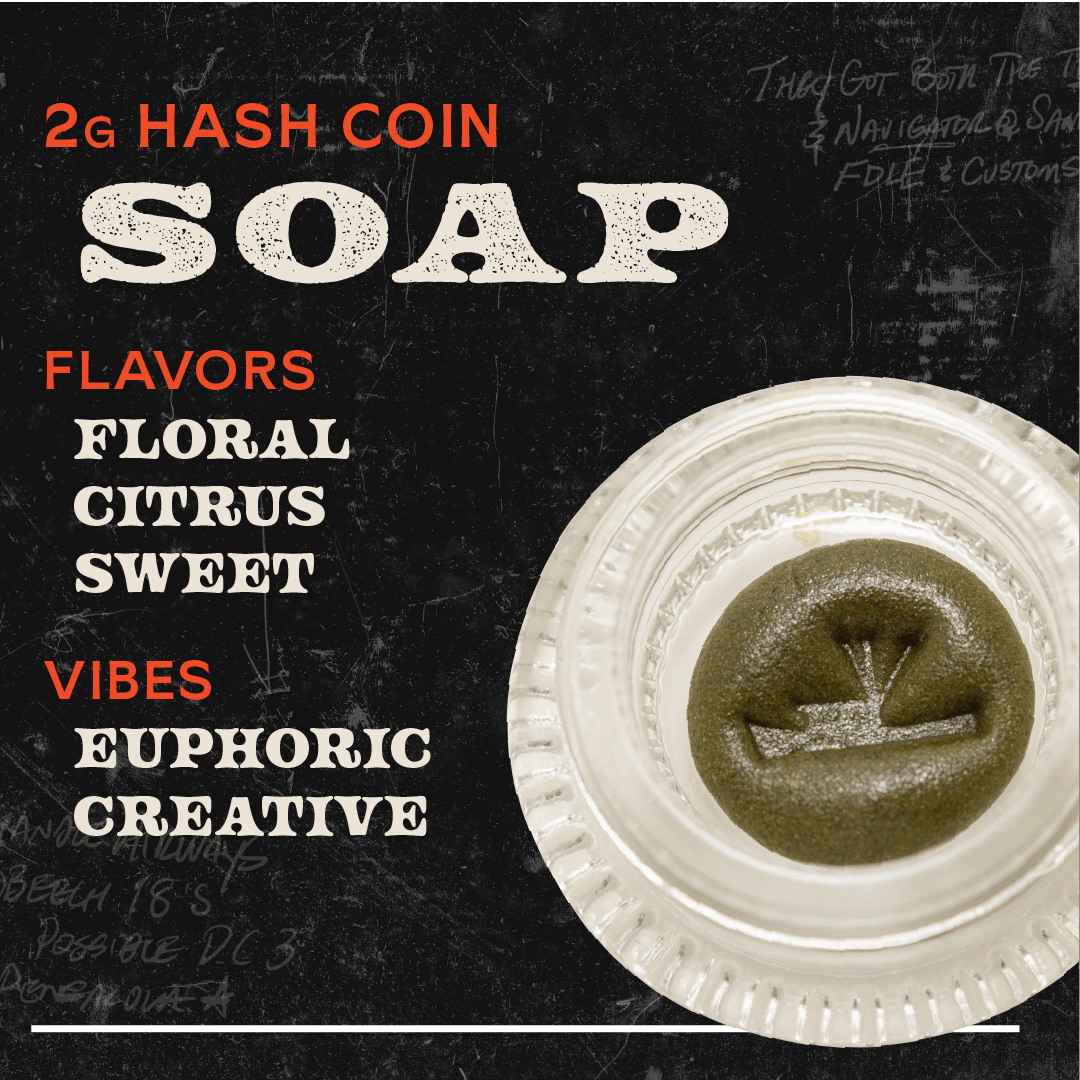 Soap 2g Hash Coin Sativa - 2g | Concentrates | Sunburn | Sunburn ...