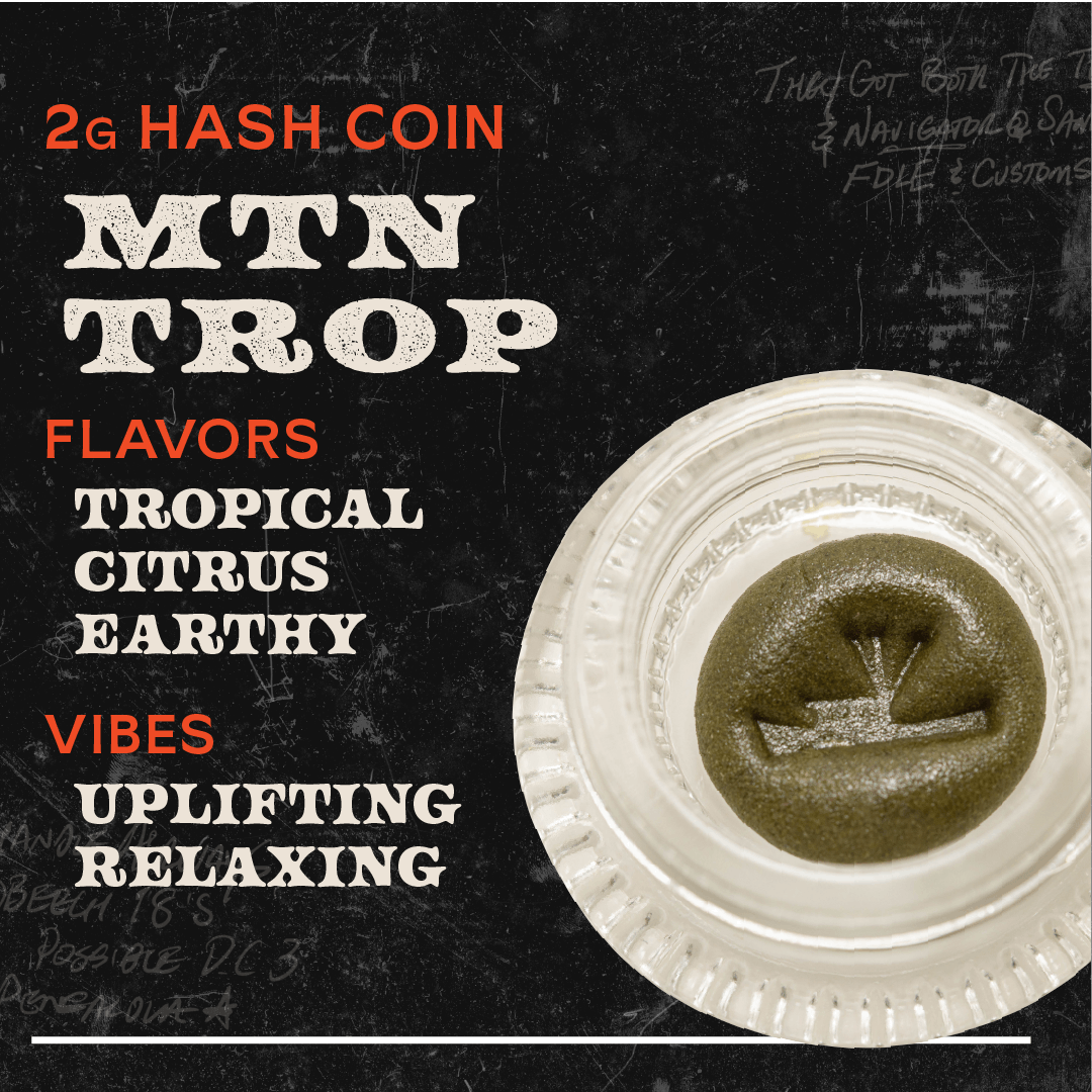 Mtn Trop 2g Hash Coin Hybrid - 2g | Concentrates | Sunburn | Sunburn ...
