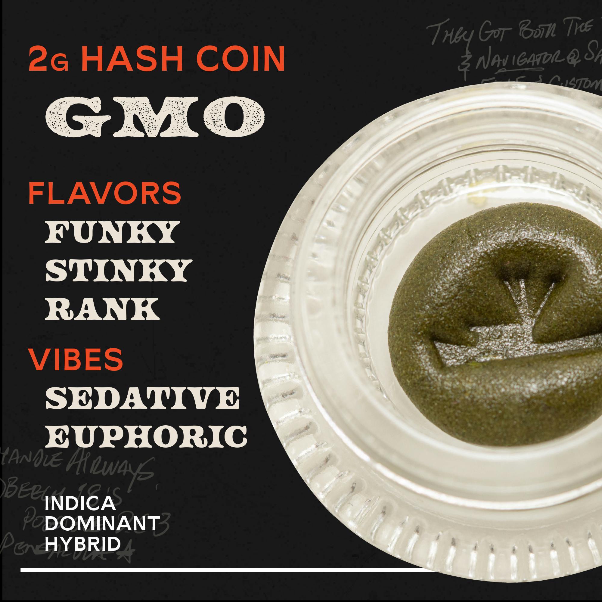 Gmo 2g Hash Coin Indica - 2g | Concentrates | Sunburn | Sunburn ...