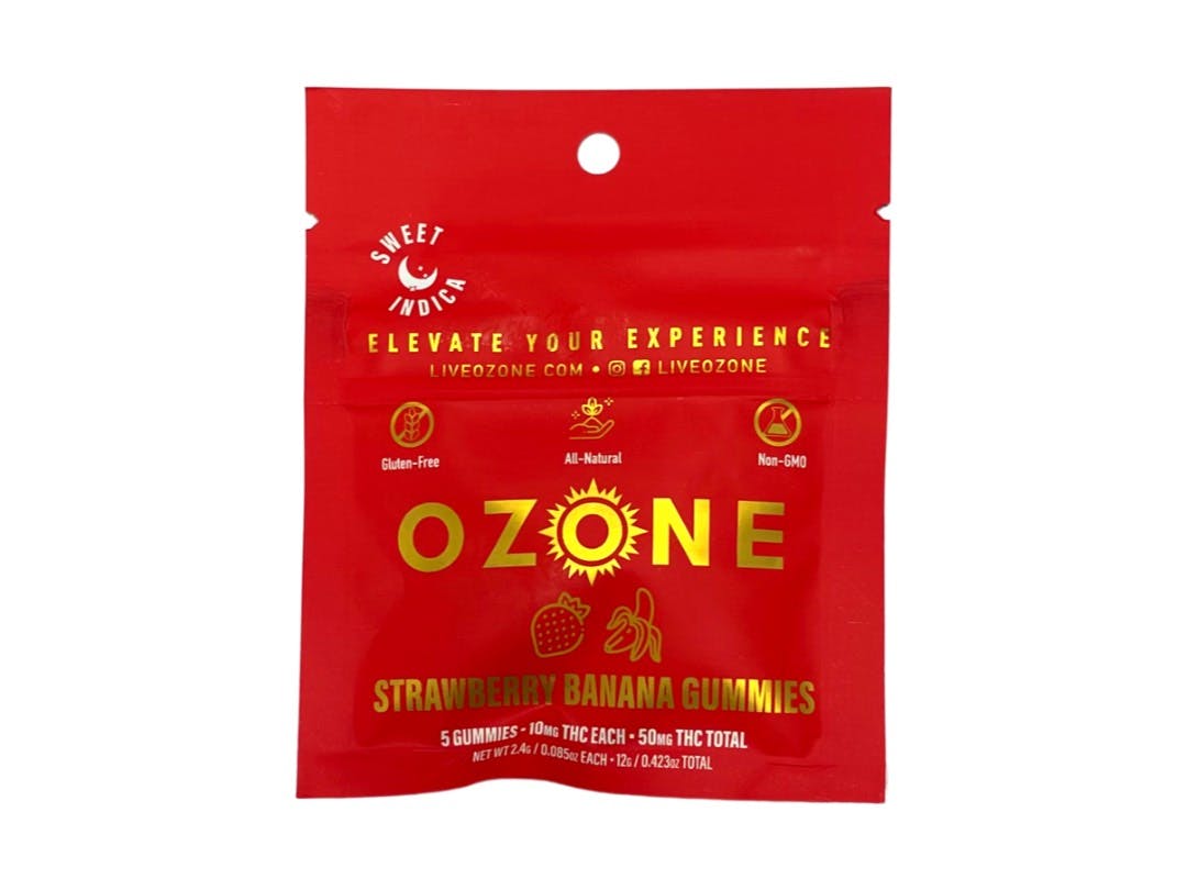 Shop Sweet Indica Strawberry Banana Smash Gummies - 5 Pack - 0.05g ...